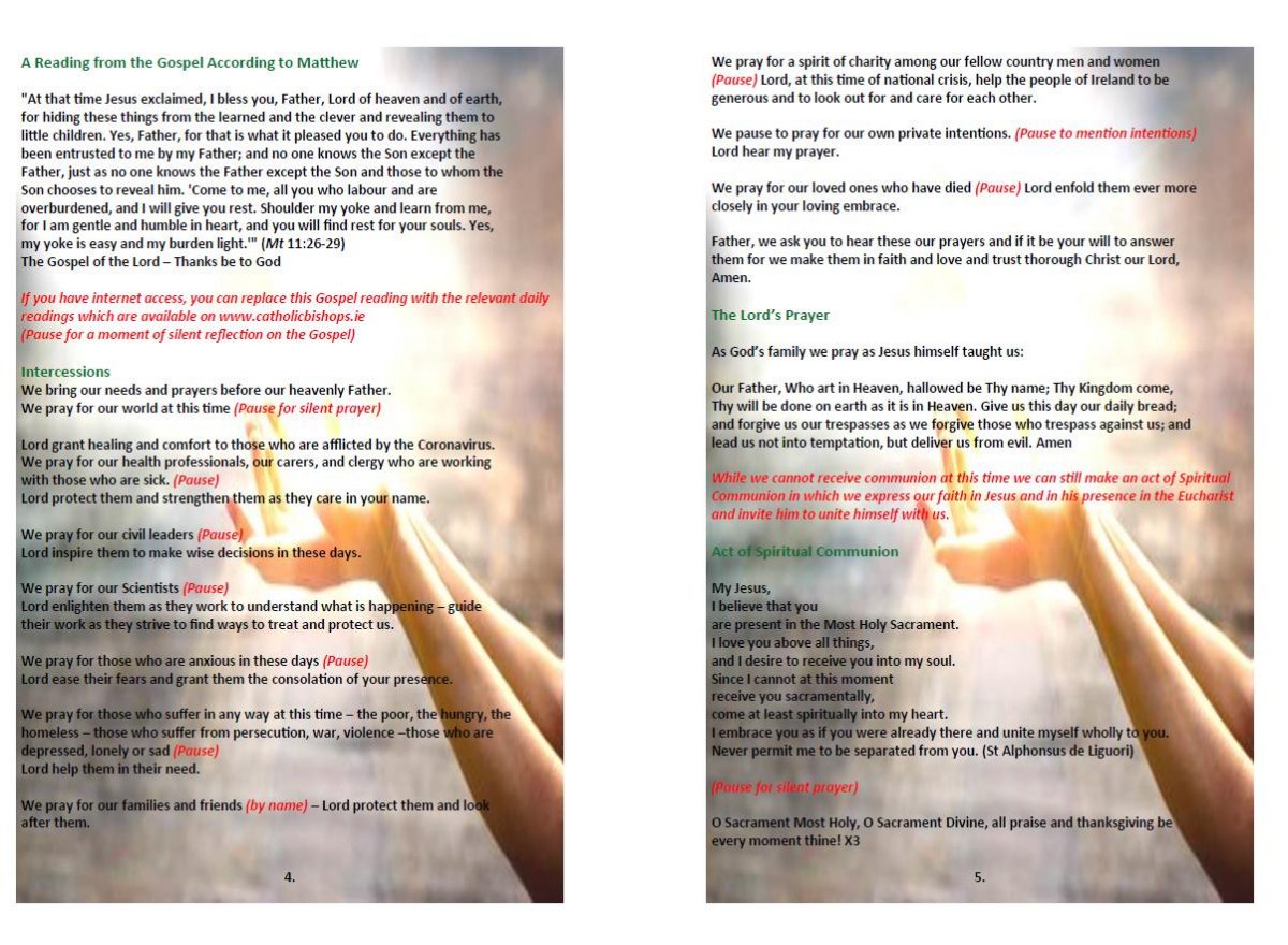 Prayer at Home - New Ross Parish